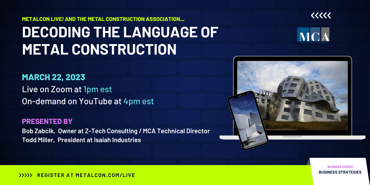 Decoding the Language of Metal Construction | METALCON Online