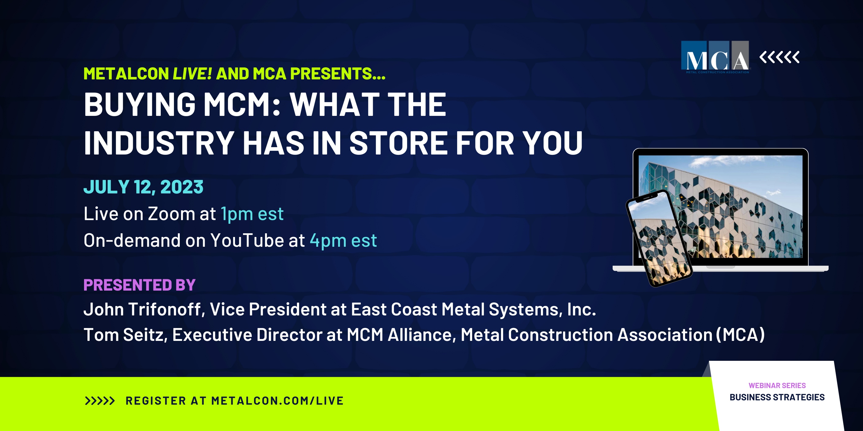 Buying MCM & Future MCM Systems | METALCON Online